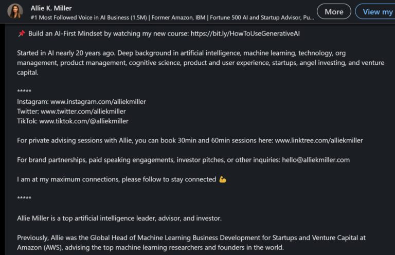 Best LinkedIn Bios: Examples & Tips for Every Professional ...