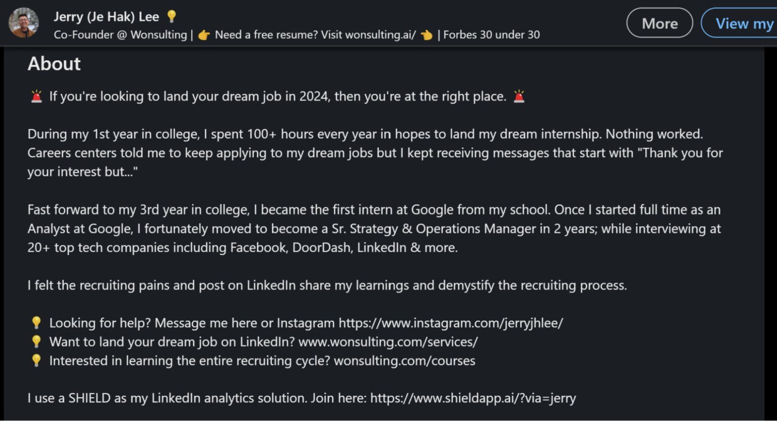 Best LinkedIn Bios: Examples & Tips for Every Professional ...